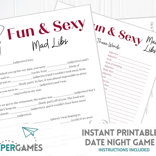 Would You Rather Holiday DATE NIGHT GAME Instant Download Naughty ...