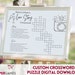 Custom Couples Crossword Puzzle | Personalized Crossword Game ...