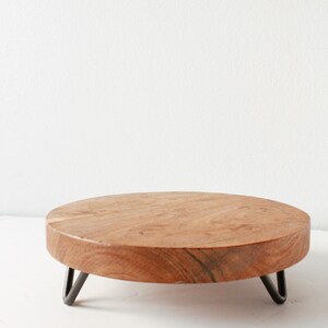 Round Mini Display Stool | Wooden Riser | Kitchen Display | Kitchen ...