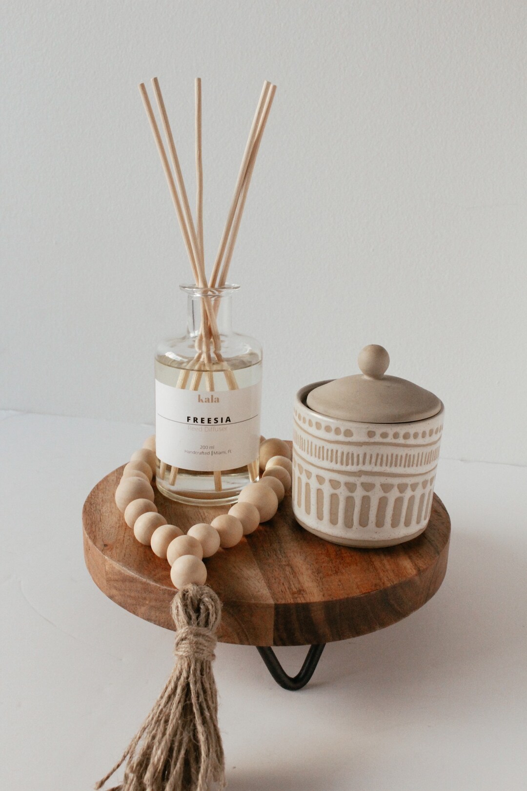 Round Mini Display Stool | Wooden Riser | Kitchen Display | Kitchen ...