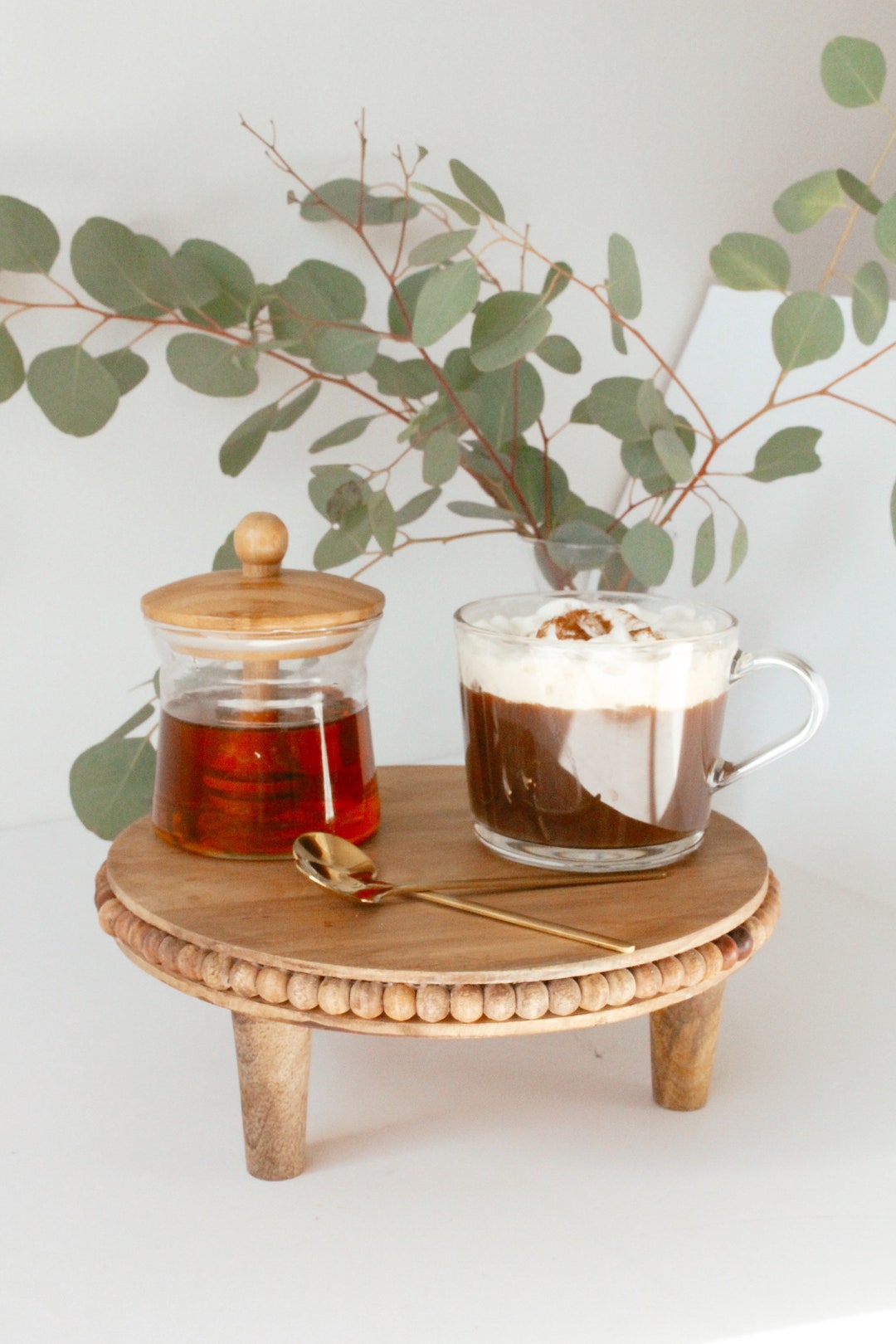 Round Kitchen Stool | Coffee Station Stool | Farmhouse Stool ...