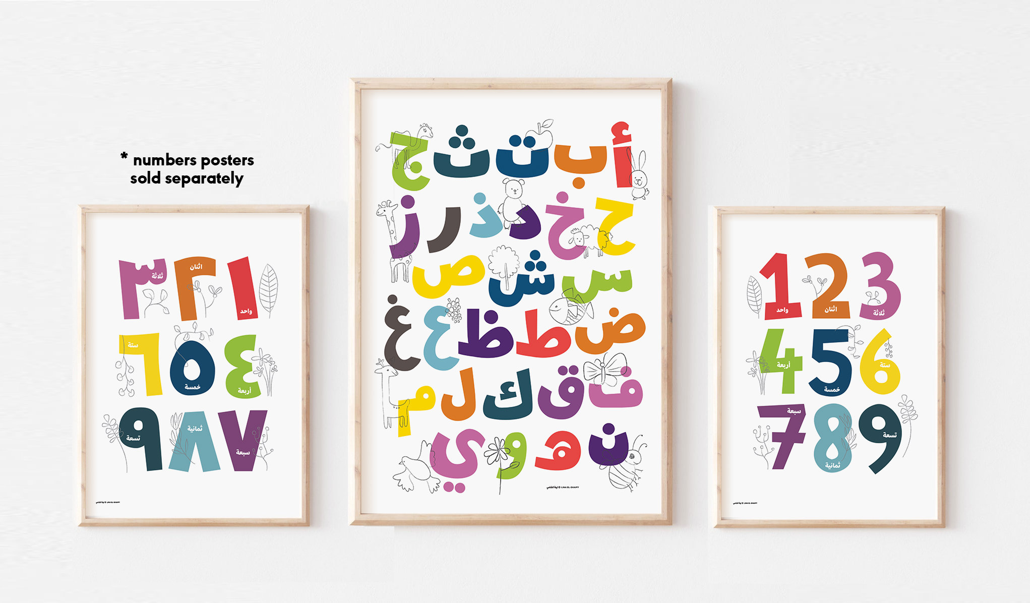 Arabic Alphabet Poster by Farasha Prints 24x18 Inches - Etsy
