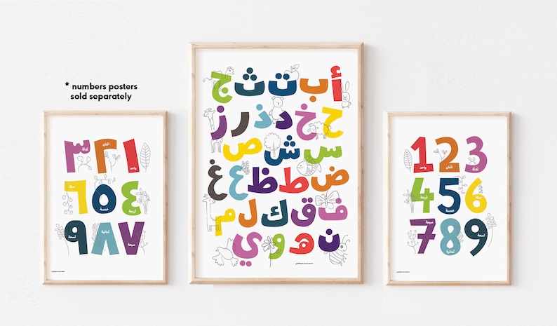 Arabic Alphabet Poster by Farasha Prints • High Resolution Jpeg Files ...
