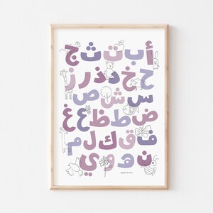 Arabic Alphabet Poster by Farasha Prints • High Resolution Jpeg Files ...