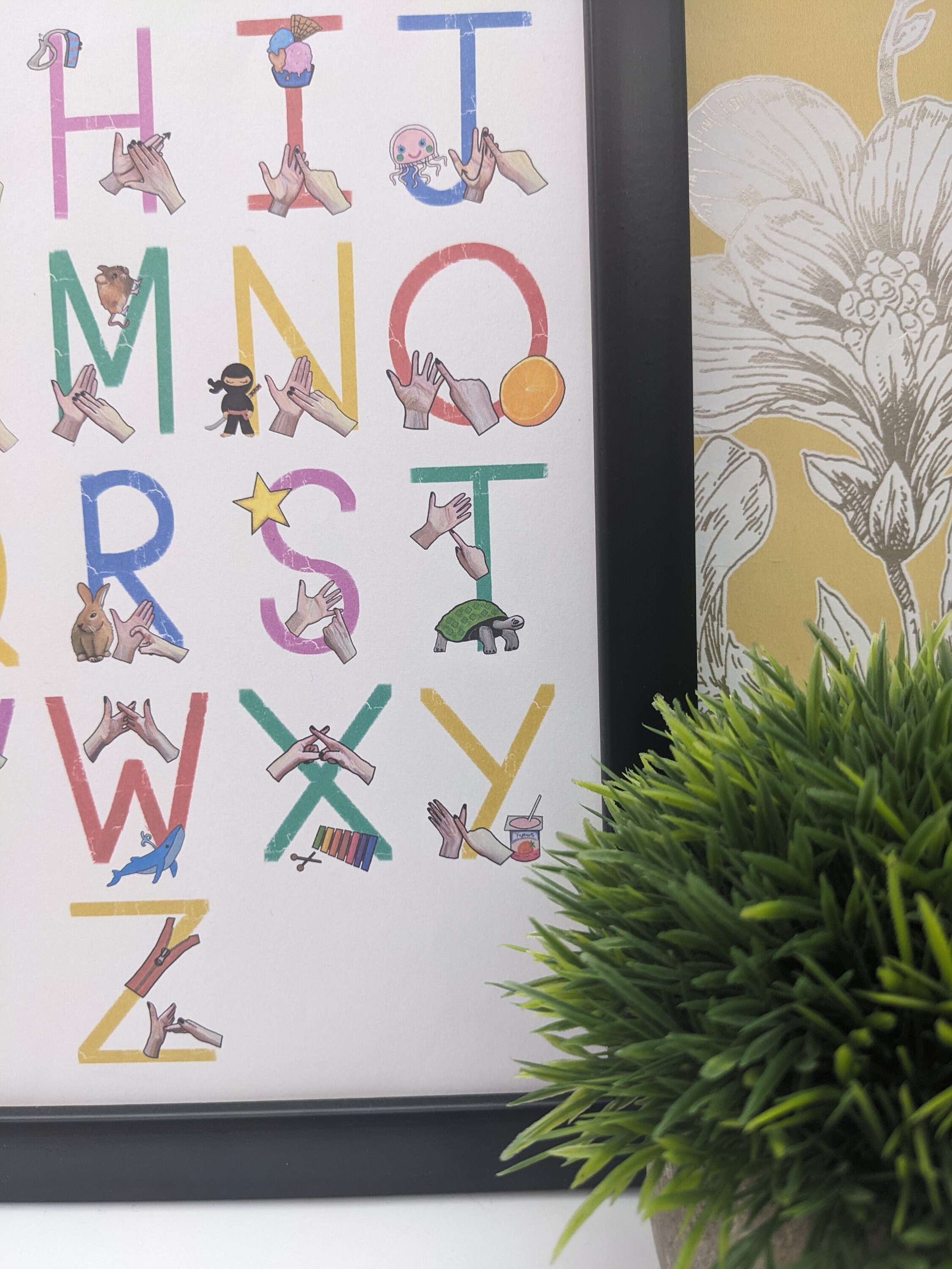BSL Alphabet Poster Print - Etsy