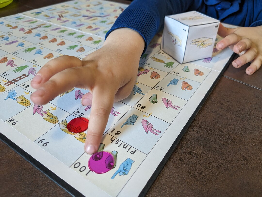 BSL Snakes & Ladders Game british Sign Language Balloons Snakes and ...