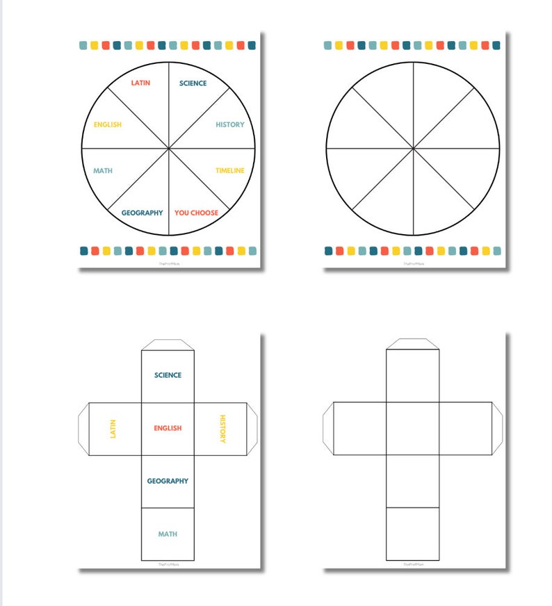 Spinner and Dice for Classical Conversations, CC Memory Work Review ...