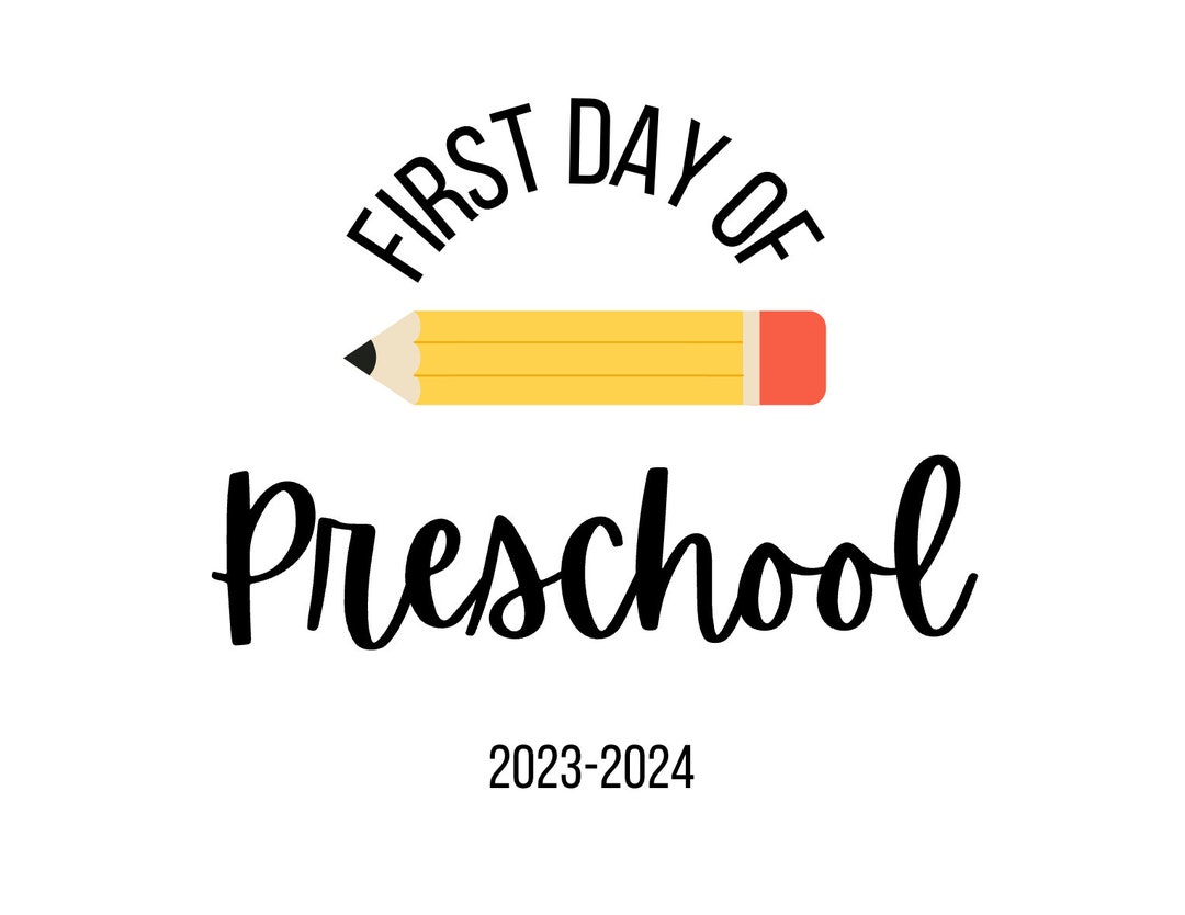 First Day of School Signs 2023-2024, Preschool High School DIGITAL ...