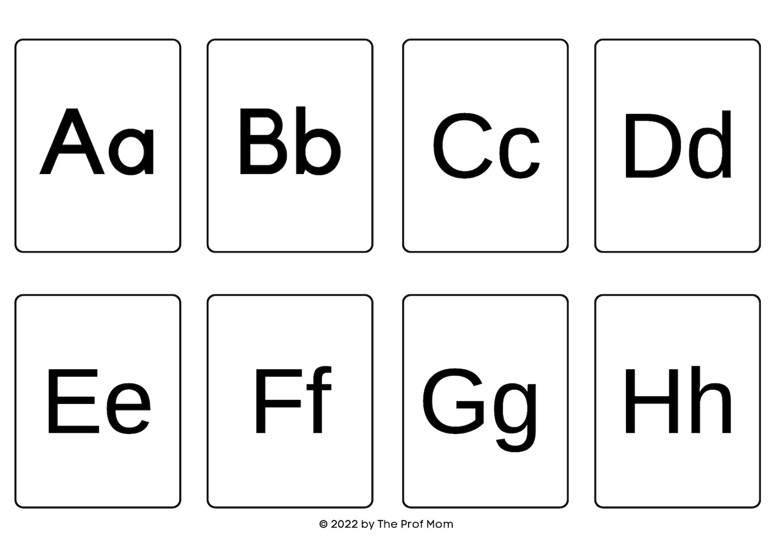 Uppercase and Lowercase Alphabet Cards DIGITAL DOWNLOAD - Etsy