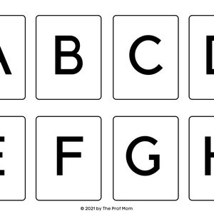 Uppercase and Lowercase Alphabet Cards DIGITAL DOWNLOAD - Etsy