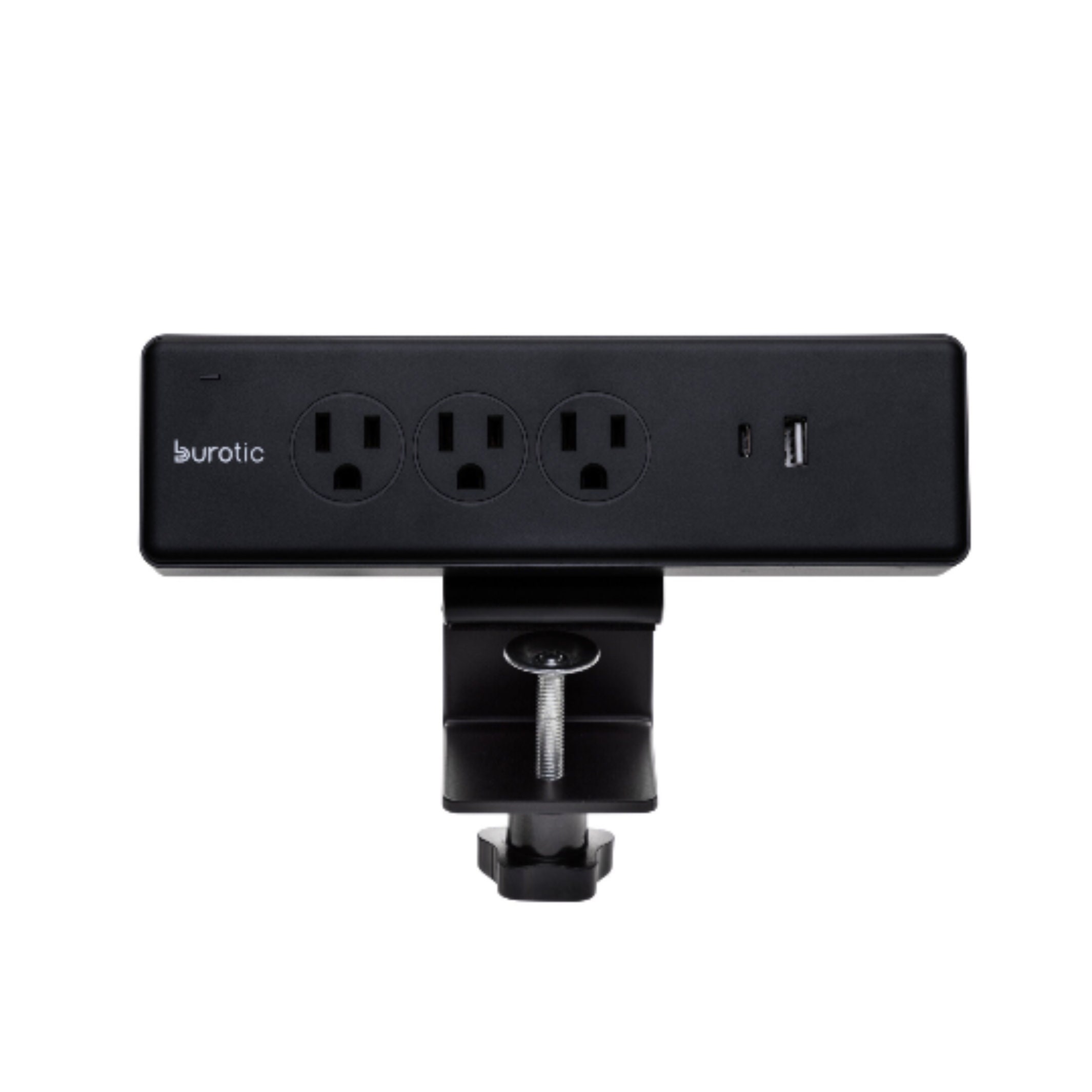 On-desk Power Bar - 3 Power Outlets With USB-A and USB-C (black and ...
