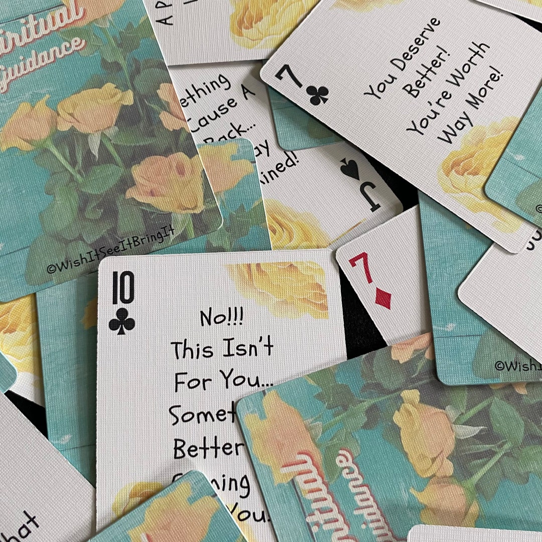 Spiritual Guidance Deck (poker Card Size) - Etsy