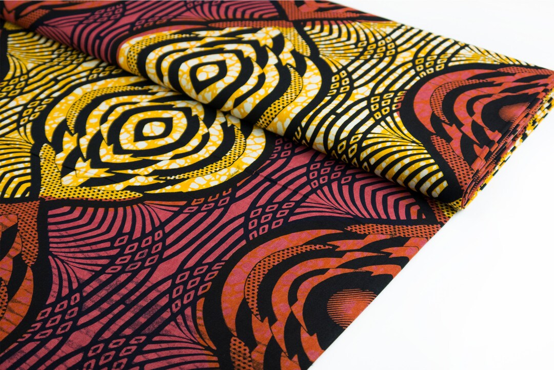 African Cotton Fabric ABC Wax Eagle Eyes Waxprint Fabric, Ankara Wax ...