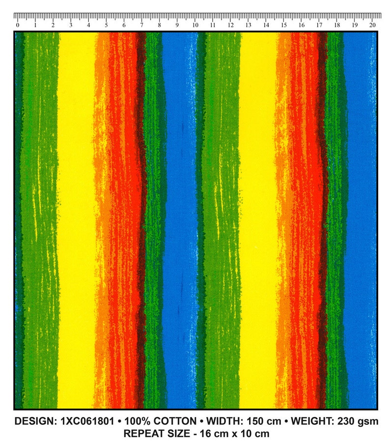 Cotton Fabric Twill - Rainbow Colors - Fabric With Rainbow Colors ...