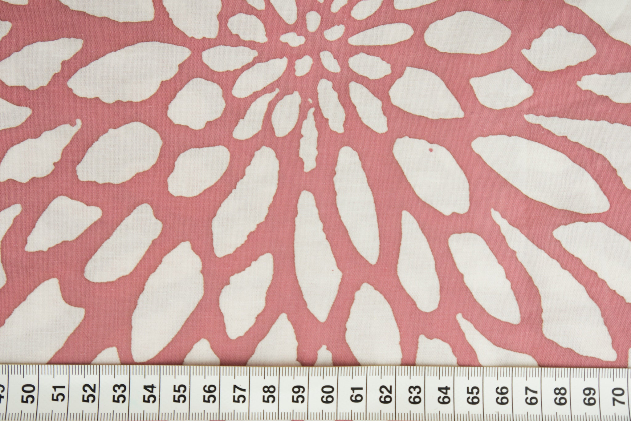 Batik Cotton Fabric - Coral Bunga - Coral Printed Fabric With Flower ...