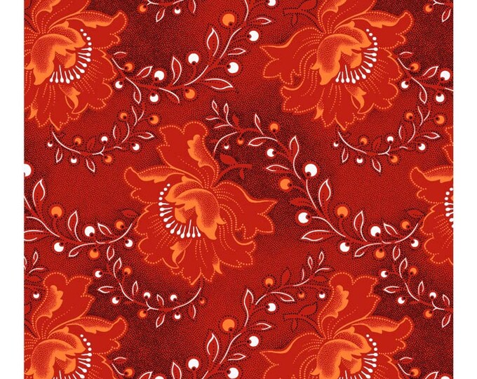 Cotton Fabric Shweshwe - Red Rose - Ethnic Fabric - Sold by the Meter ...