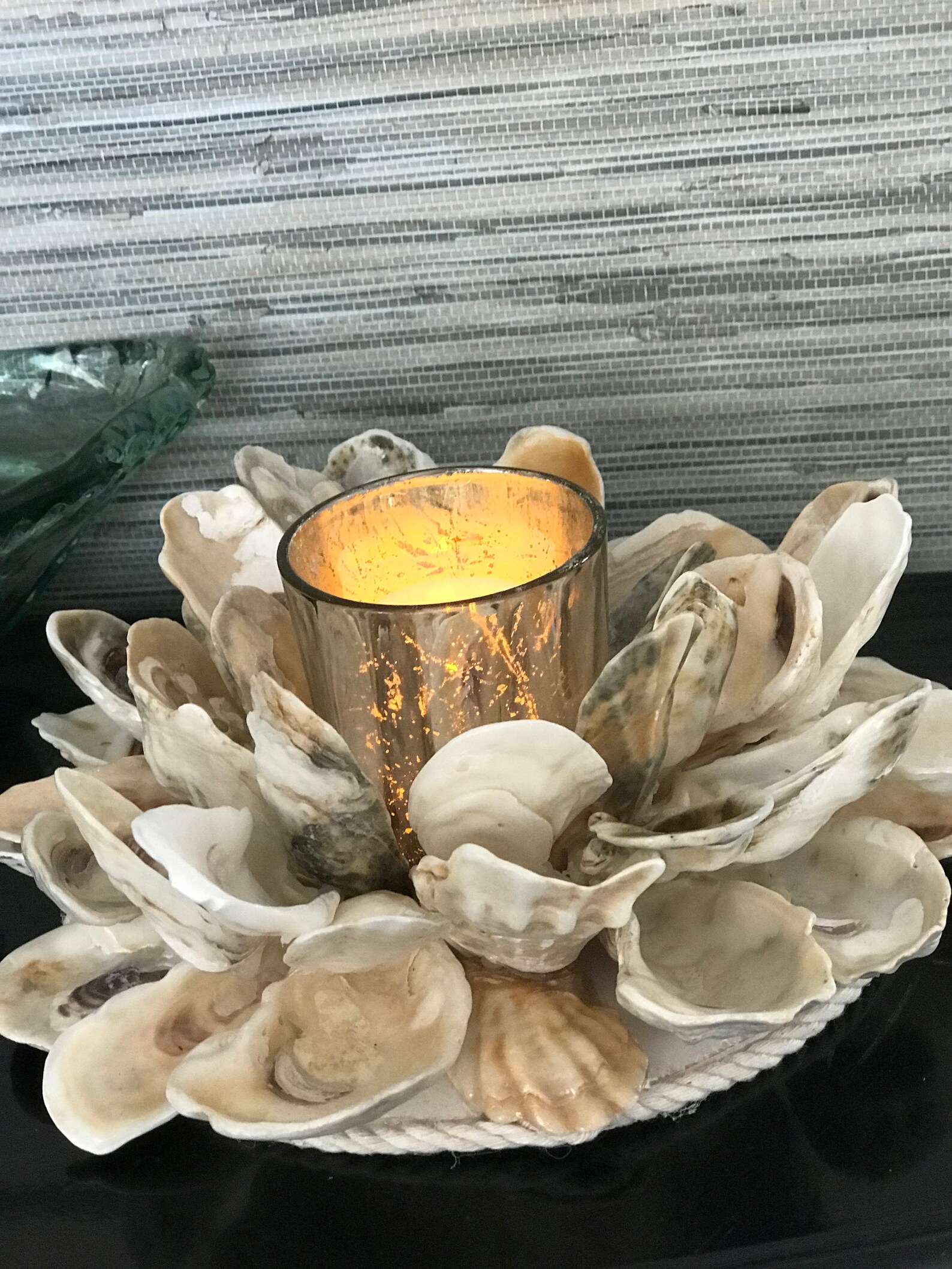 Oyster Shell Candle Holder - Etsy