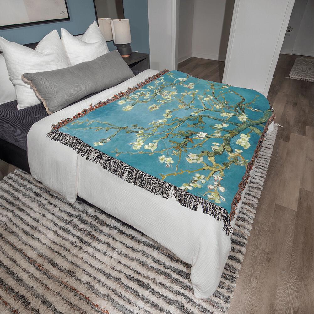Vincent Van Gogh's Almond Blossom Heirloom Woven Blanket Dark Academia ...