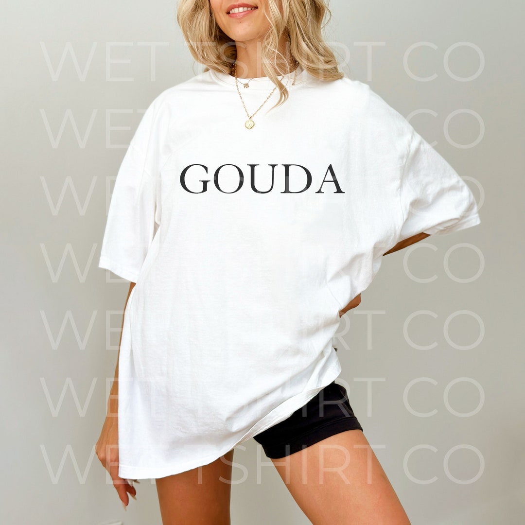 GOUDA GUCCI Vintage Retro Cheese Lover Foodie Chef Tee T-shirt Funny ...