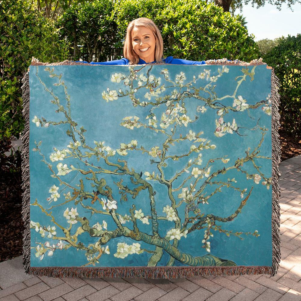 Vincent Van Gogh's Almond Blossom Heirloom Woven Blanket Dark Academia ...
