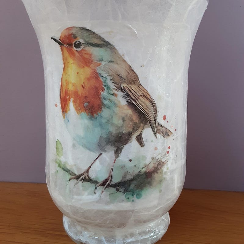 Robin Bird Vases - Etsy UK