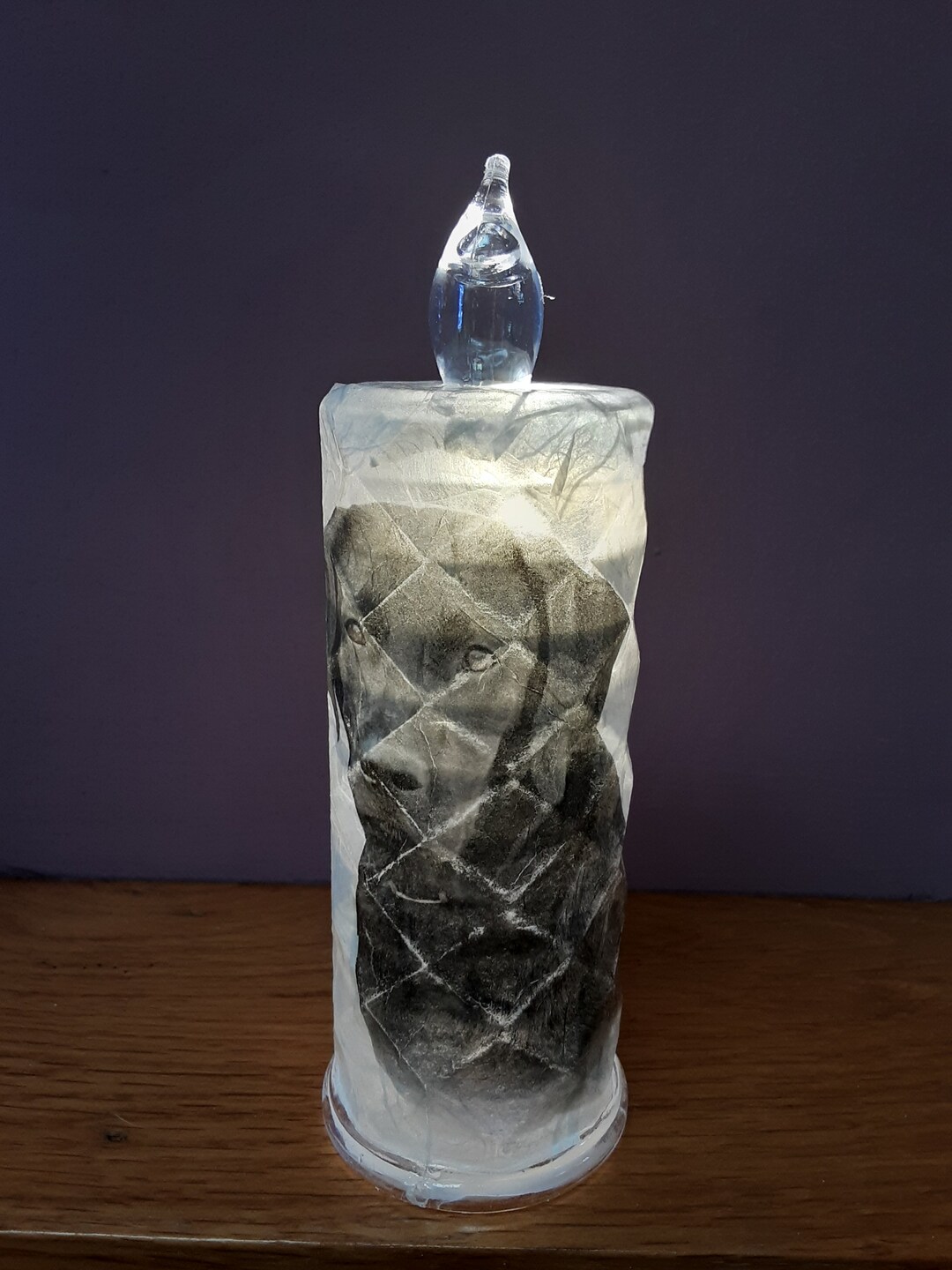 Black Labrador Decoupage Candle Unusual Gift for Mum, Dad, Son, Friend ...