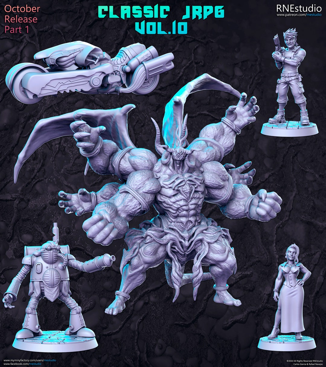 Classic JRPG Volume 10-12 October- December 2022 Set by RNE Studio 3d ...