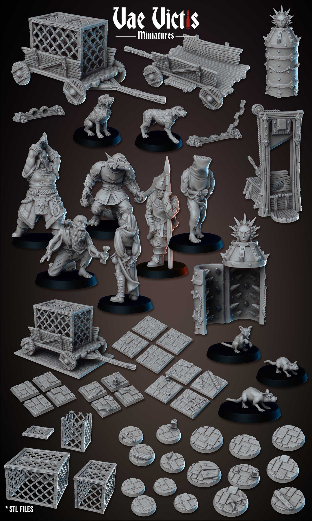 Prison Set October 2020 by Vae Victis 3d Miniature Tabletop/ RPG/ Dnd ...