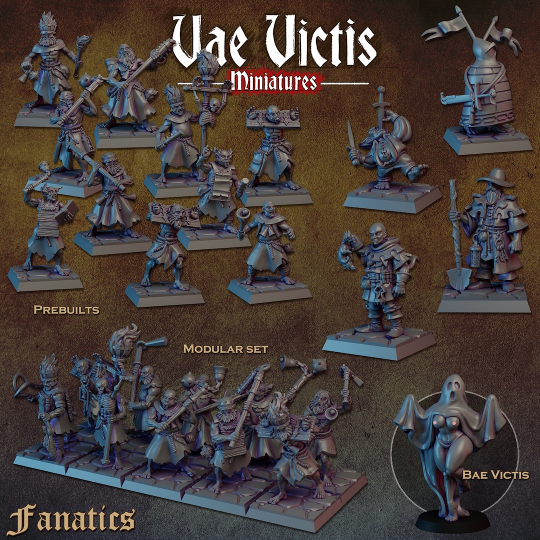 Fanatics October 2024 Set 28-32mm Vae Victis Miniatures 3d Miniature ...