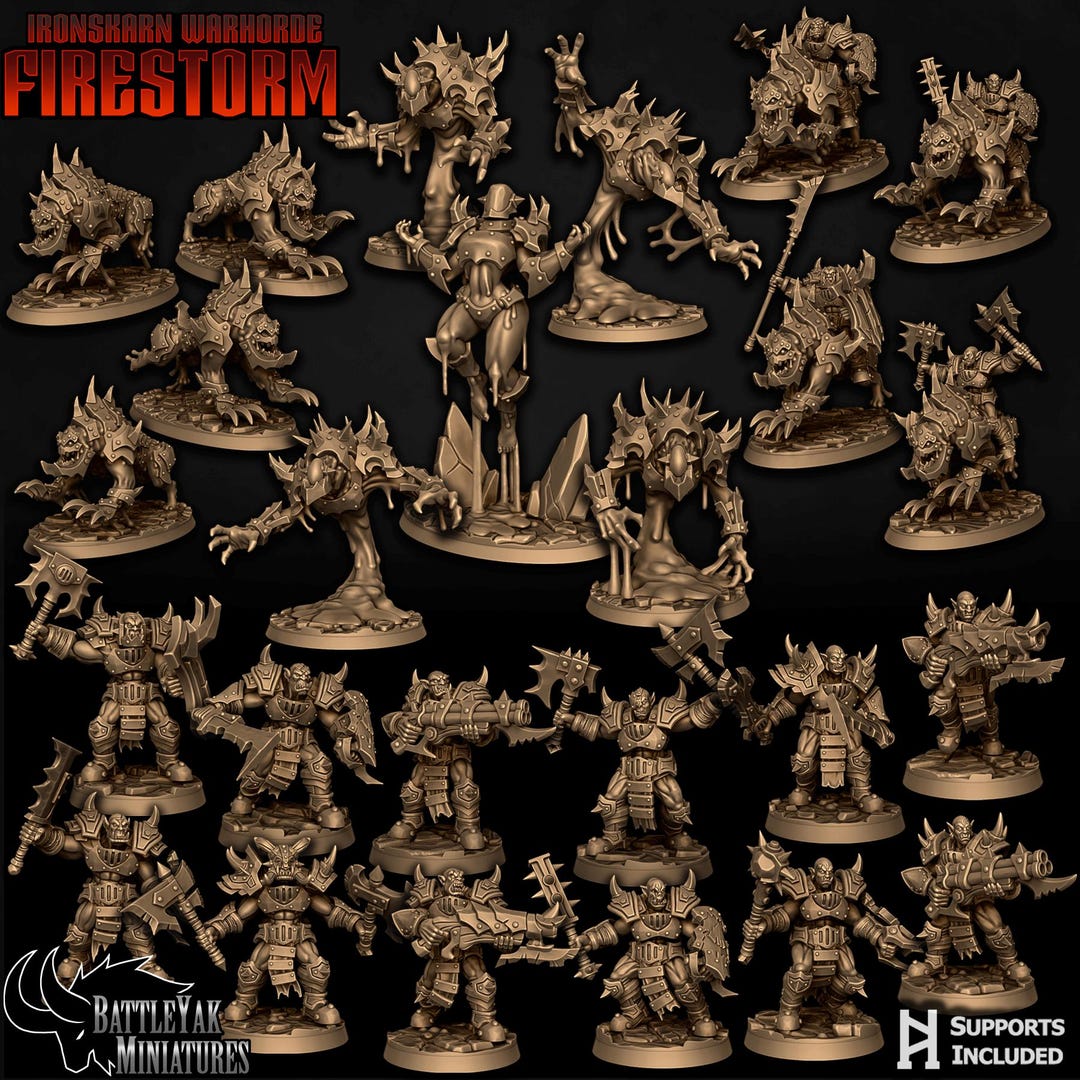 Ironskarn Warhorde - Firestorm June 2024 by Battle Yak 28-32mm 3d ...
