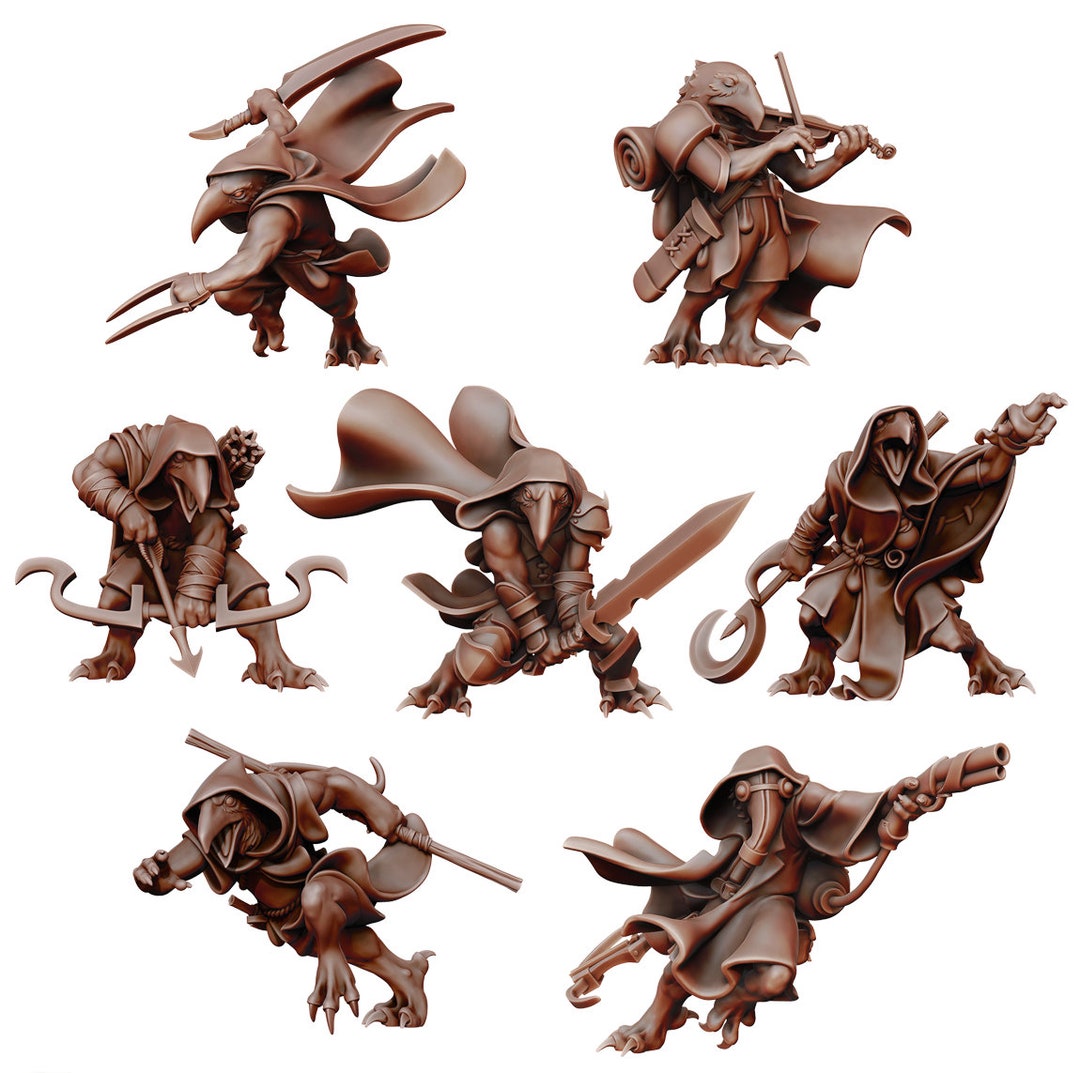 Kenku Collection Manuel Boria 3d Miniature Tabletop/ RPG /JRPG/ Dnd ...