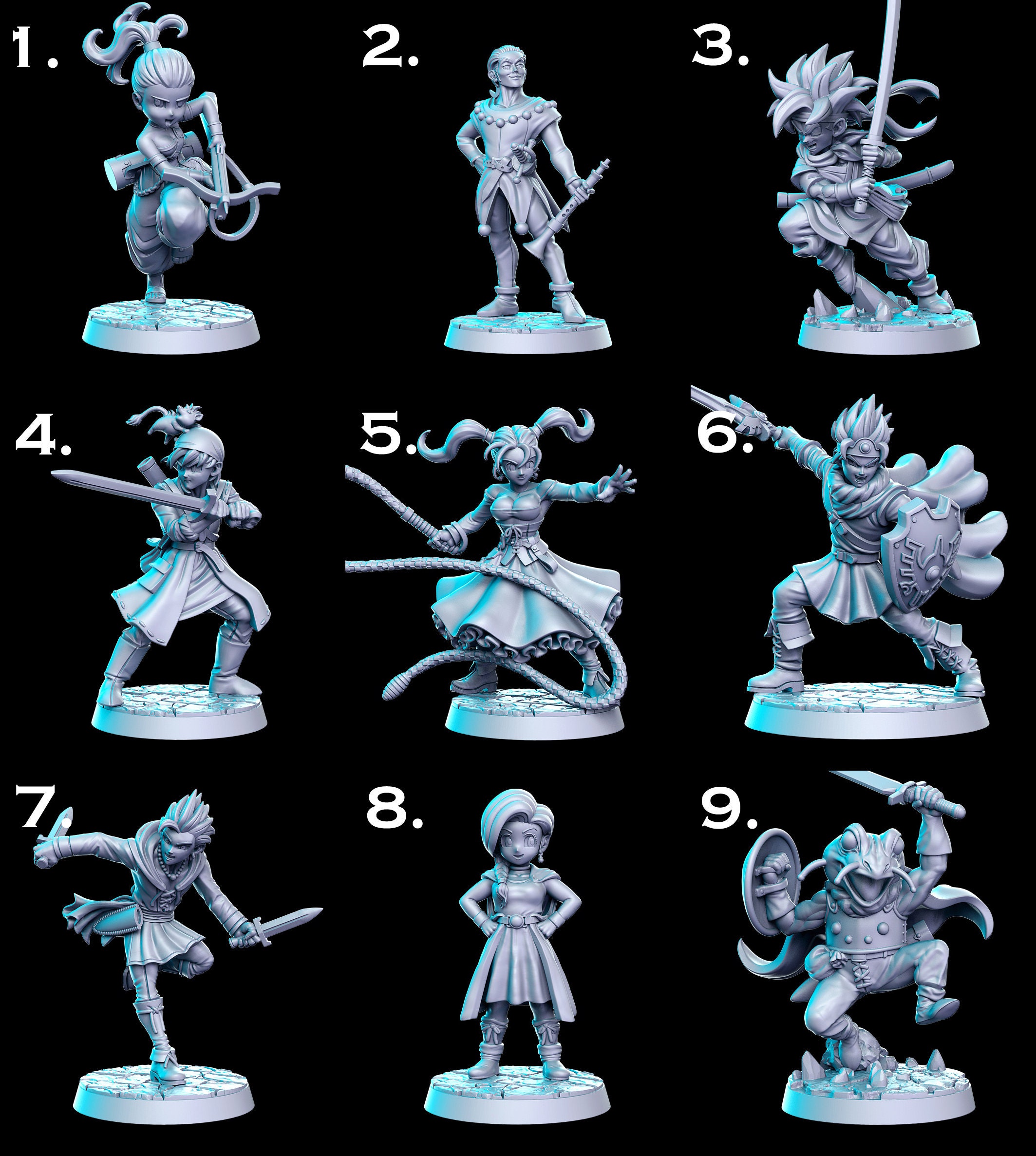 Classic JRPG Volume 3 September 2021 Set by RNE Studio 3d Miniature ...