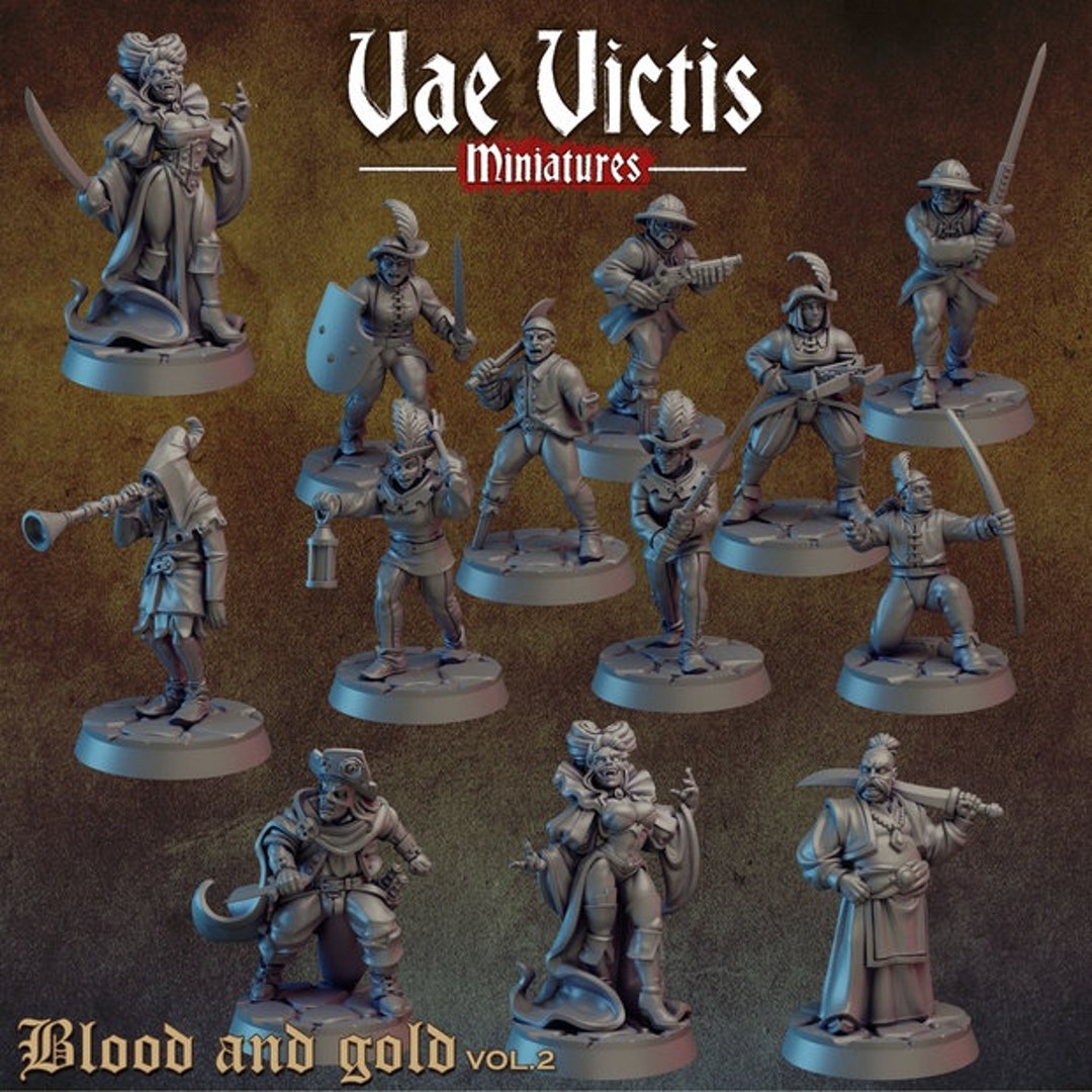 Blood and Gold Volume II May 2023 Set 28-32mm Vae Victis Miniatures 3d ...