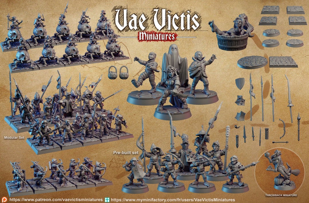 Goblin Militia October 2022 by Vae Victis Miniatures 28-32mm 3d ...