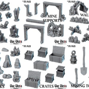 Miners Set November 2020 28-32mm by Vae Victis Miniatures 3d Miniature ...