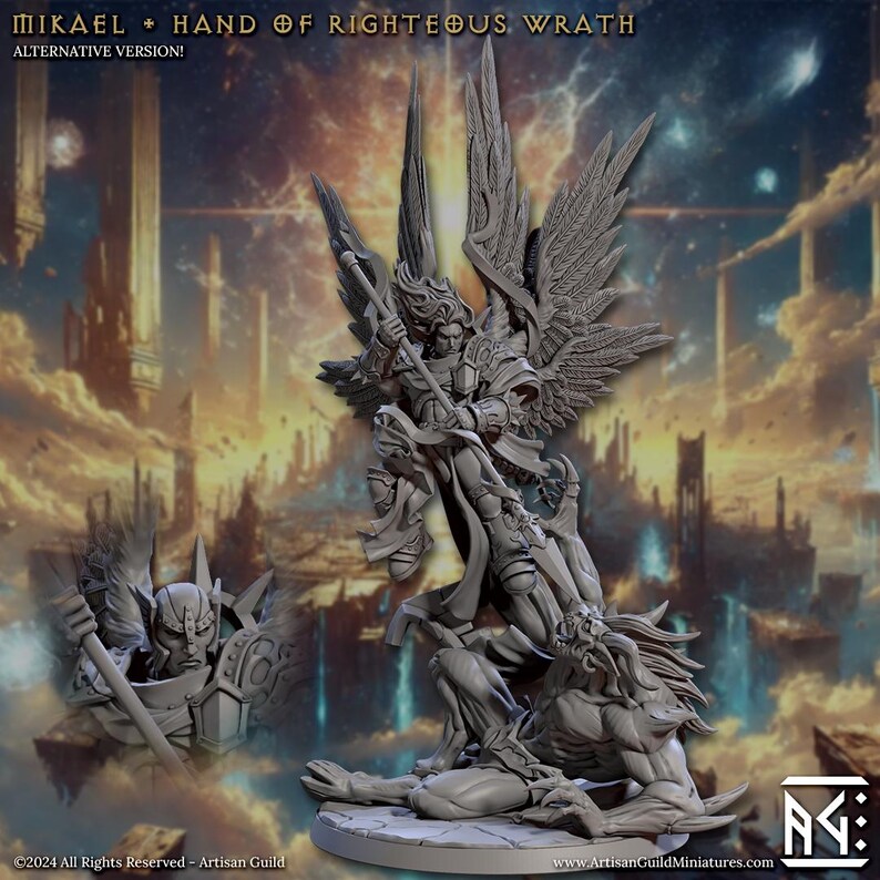 Wrath of the Malakim December 2024 Artisan Guild 3d Miniature Tabletop ...
