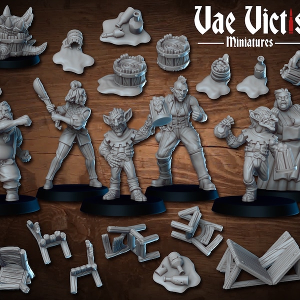 Whole Set of Dnd Miniatures - Etsy