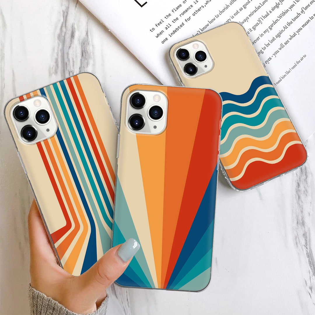 Retro Stripes Phone Case - Vintage Cover for iPhone 17 Pro Max 16 15 14 ...