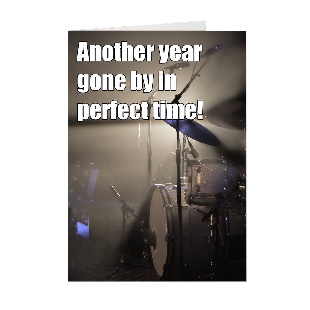 Another Year Gone by Birthday Card for Drummers - Etsy