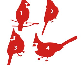 Cardinal Bird Decal | Etsy