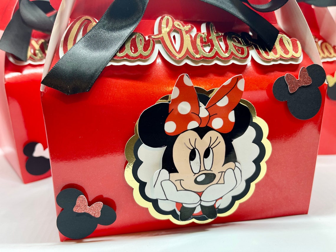 Minnie Mouse Theme Favor Boxes | Etsy