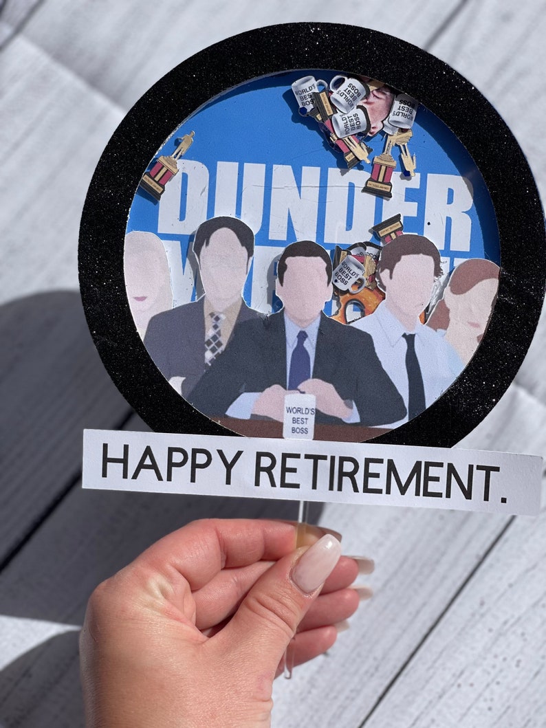 The Office Birthday Cake Topper | Dunder Mifflin Party Decor - Etsy