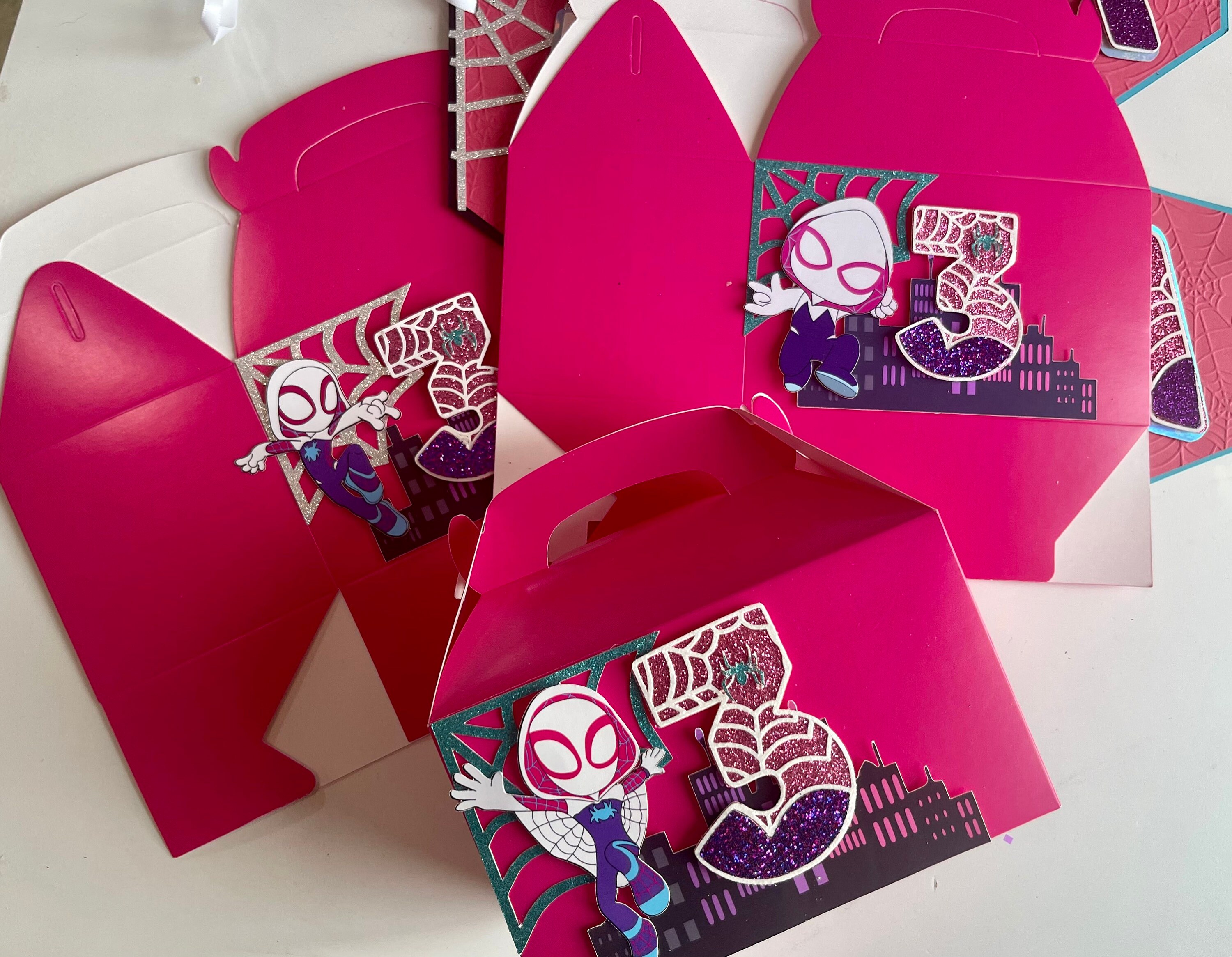 Gwen Ghost Spider Favor Boxes - Etsy