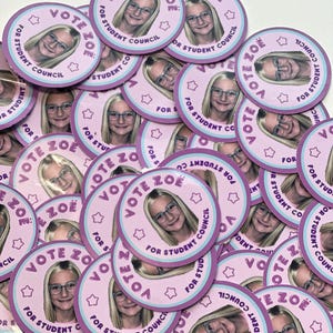 Custom Student Council Campaign Stickers: Waterproof Vinyl Labels - Etsy