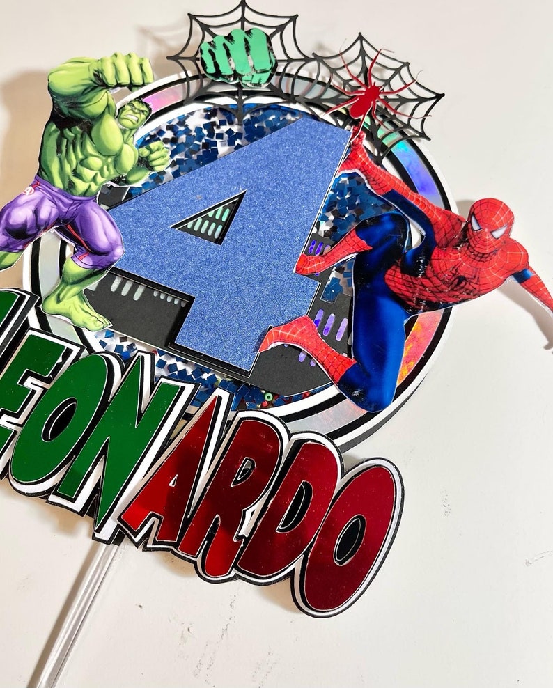 Spiderman Hulk Cake Topper | Etsy