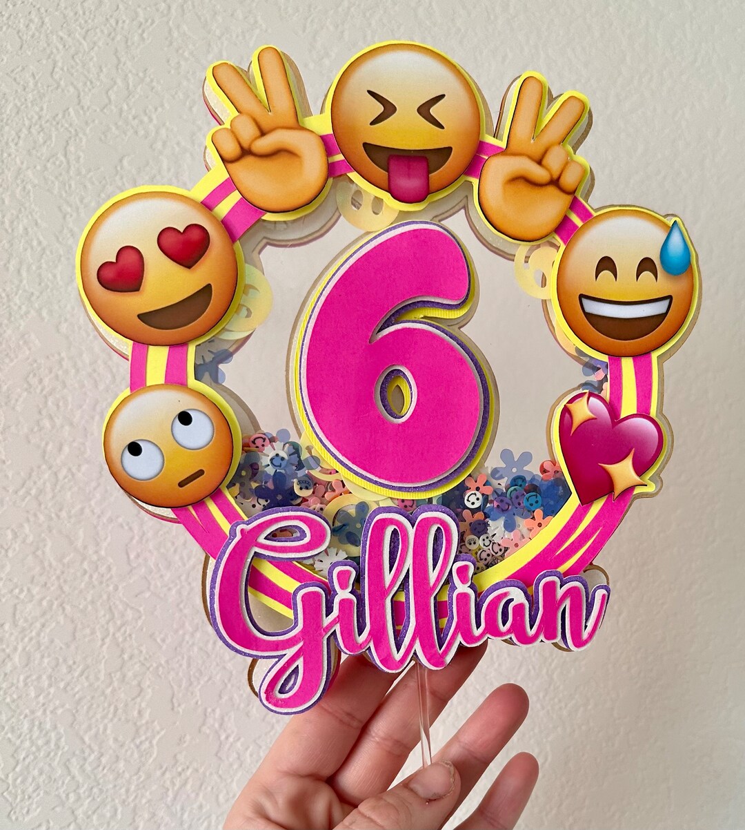 Emoji Cake Topper | Laughing Crying Face Birthday Decor | Texting Theme ...