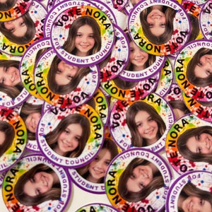 Custom Student Council Campaign Stickers: Waterproof Vinyl Labels - Etsy