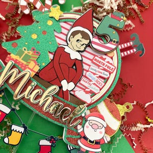 Elf Cake Topper Christmas Cake Topper Birthday - Etsy