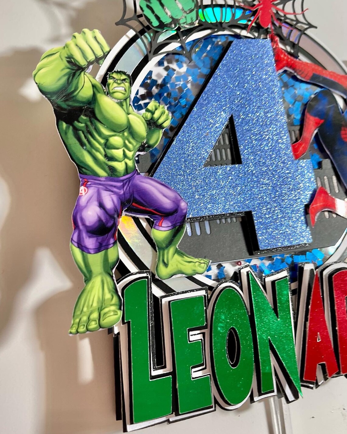 Spiderman Hulk Cake Topper - Etsy