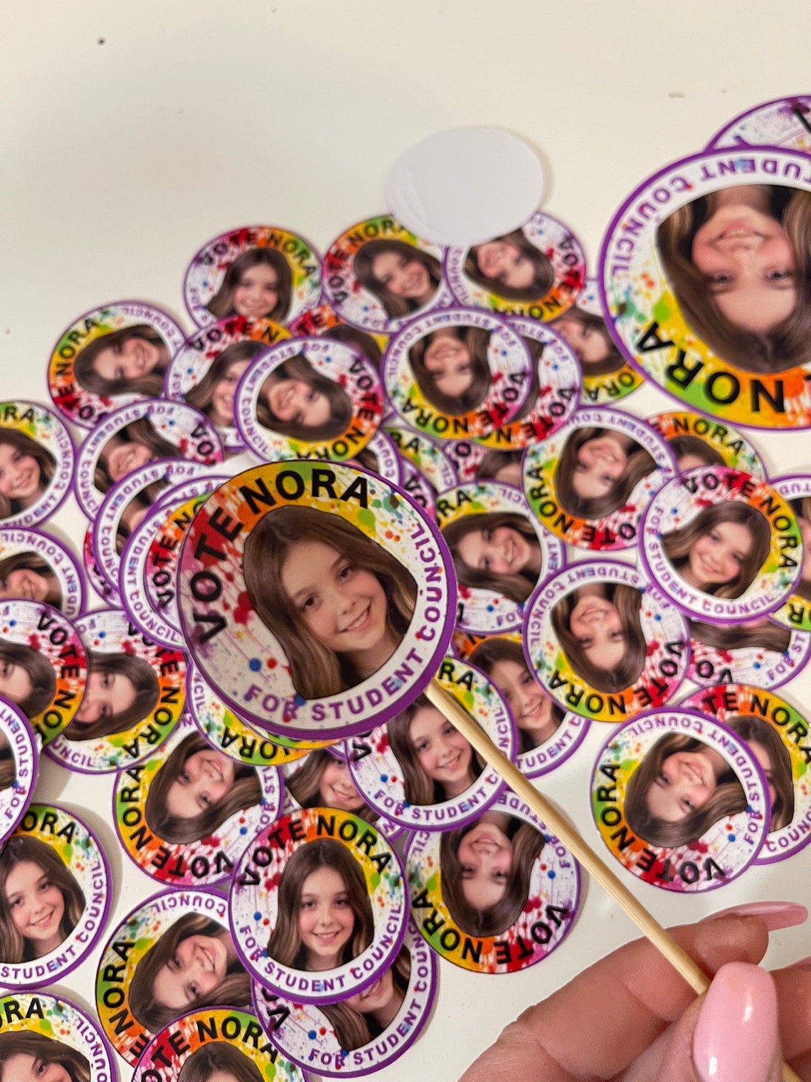 Custom Student Council Campaign Stickers: Waterproof Vinyl Labels - Etsy